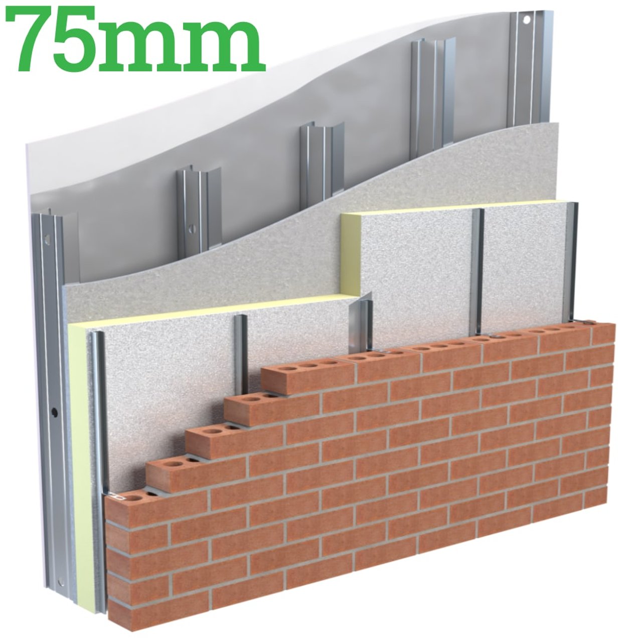 75mm Unilin Xtroliner XO/FB Steel and Timber Frame Insulation ...