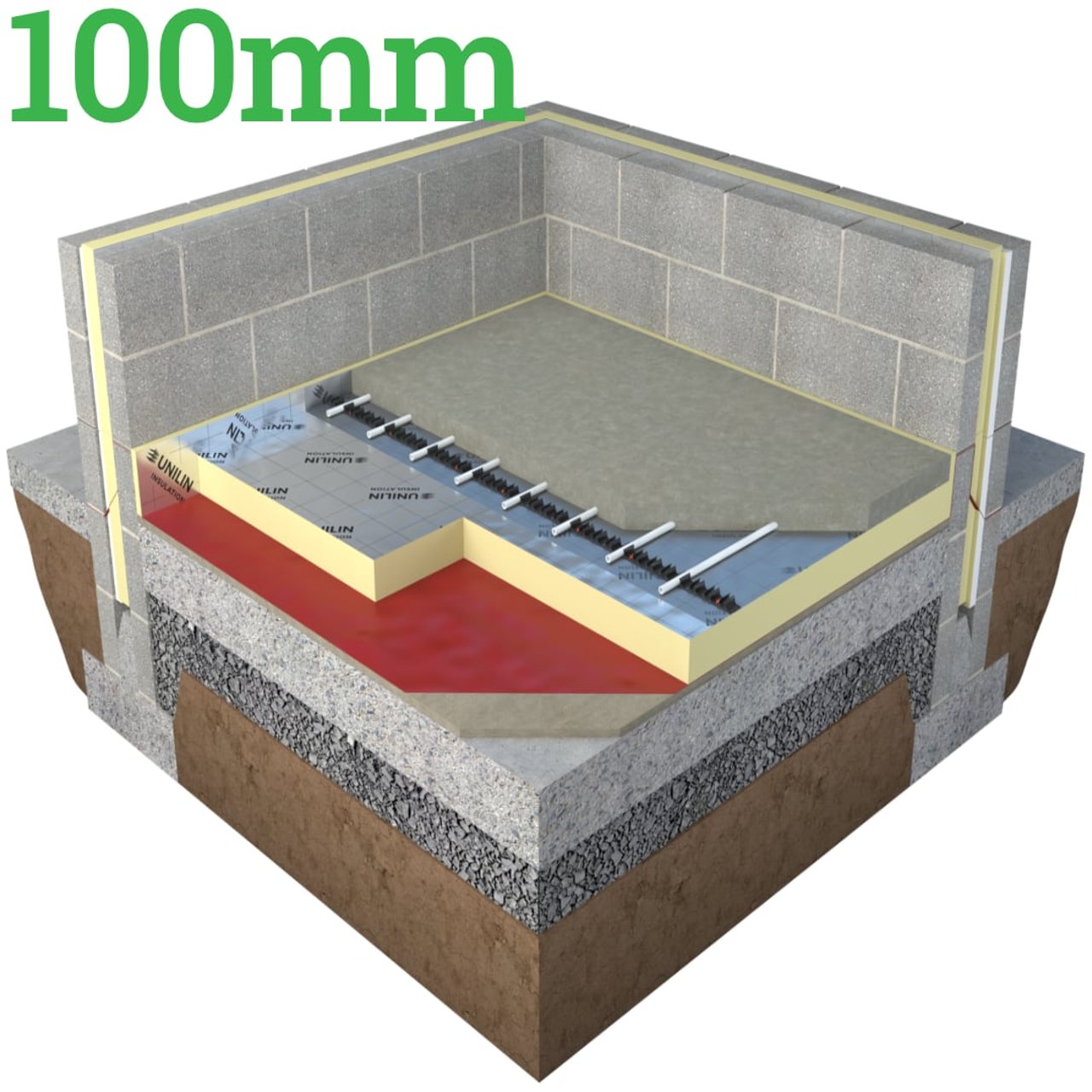 100mm Unilin Thin-R XT/UF PIR Underfloor | Floor Insulation Board ...