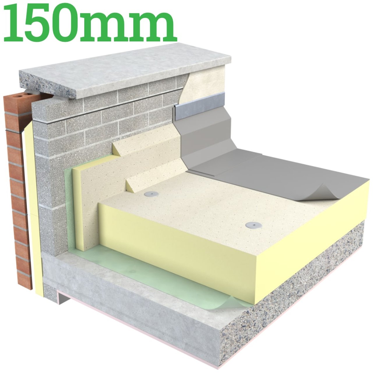 150mm Unilin ( Xtratherm ) Thin-R FR/MG Flat Roof Insulation Board ...