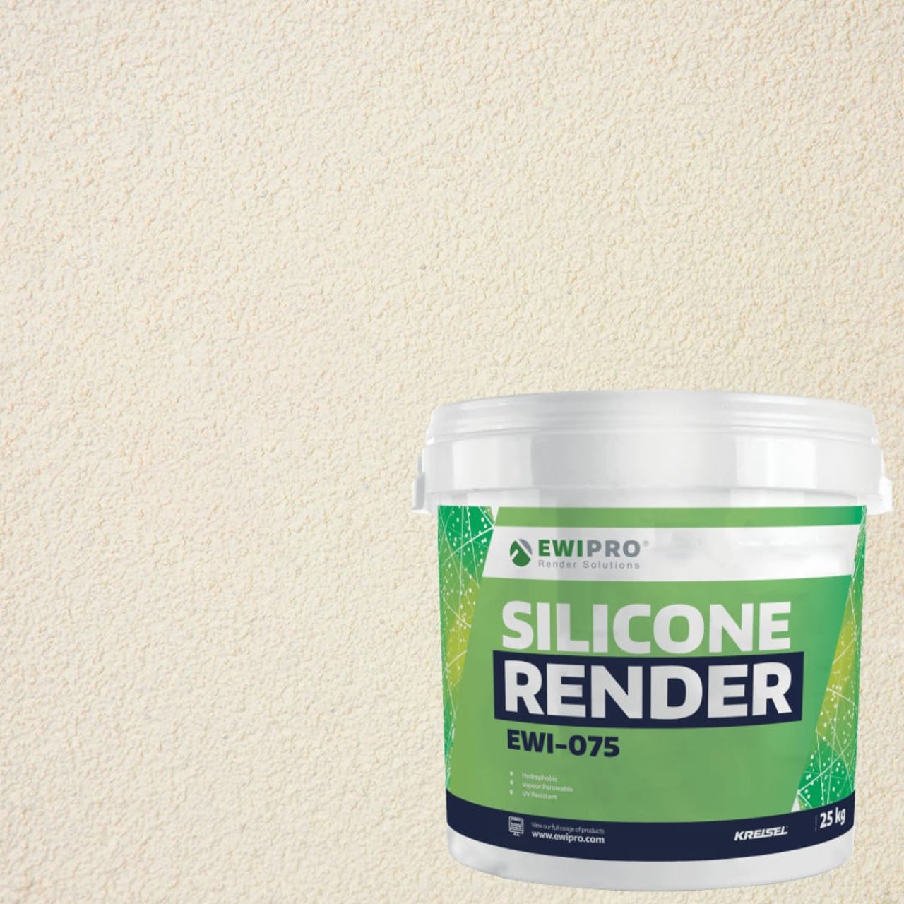 EWI-075 Silicone Render 25kg ǀ EWI Pro ( BONE ) - Insulation Store Online