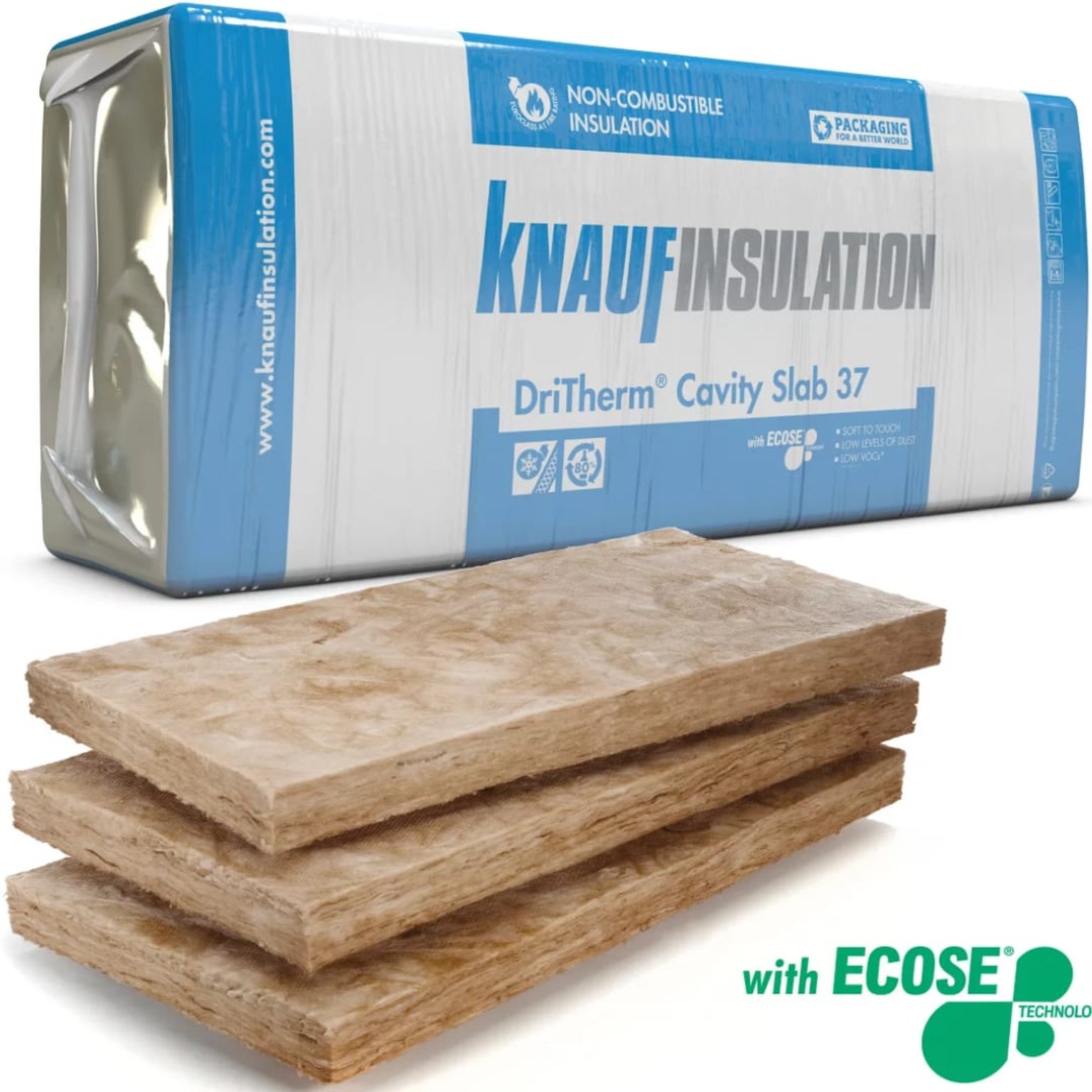65mm Knauf DriTherm 37 Cavity Insulation Slab - Insulation Store Online