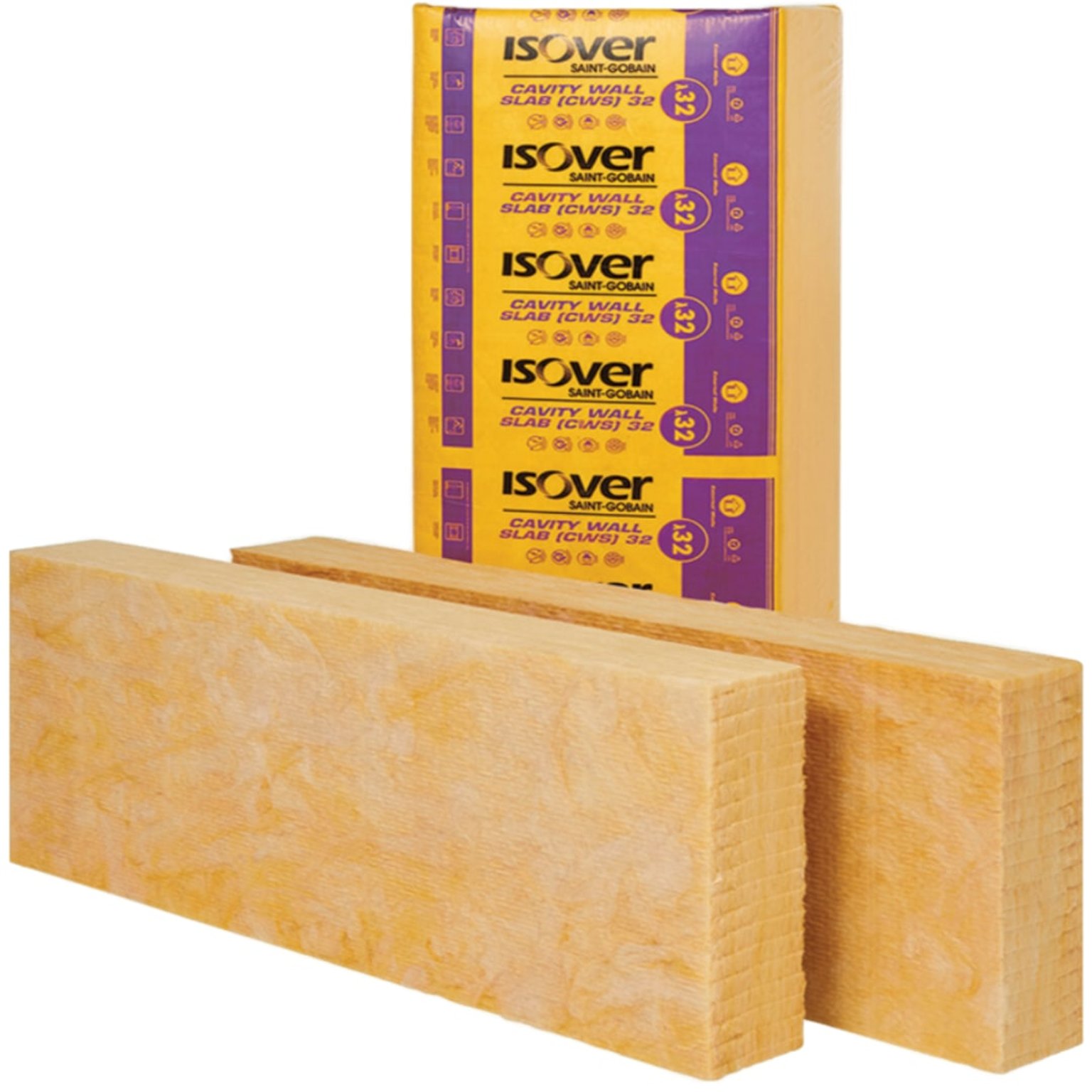 75mm Isover Cavity Wall Slab (CWS) 32 - Insulation Store Online