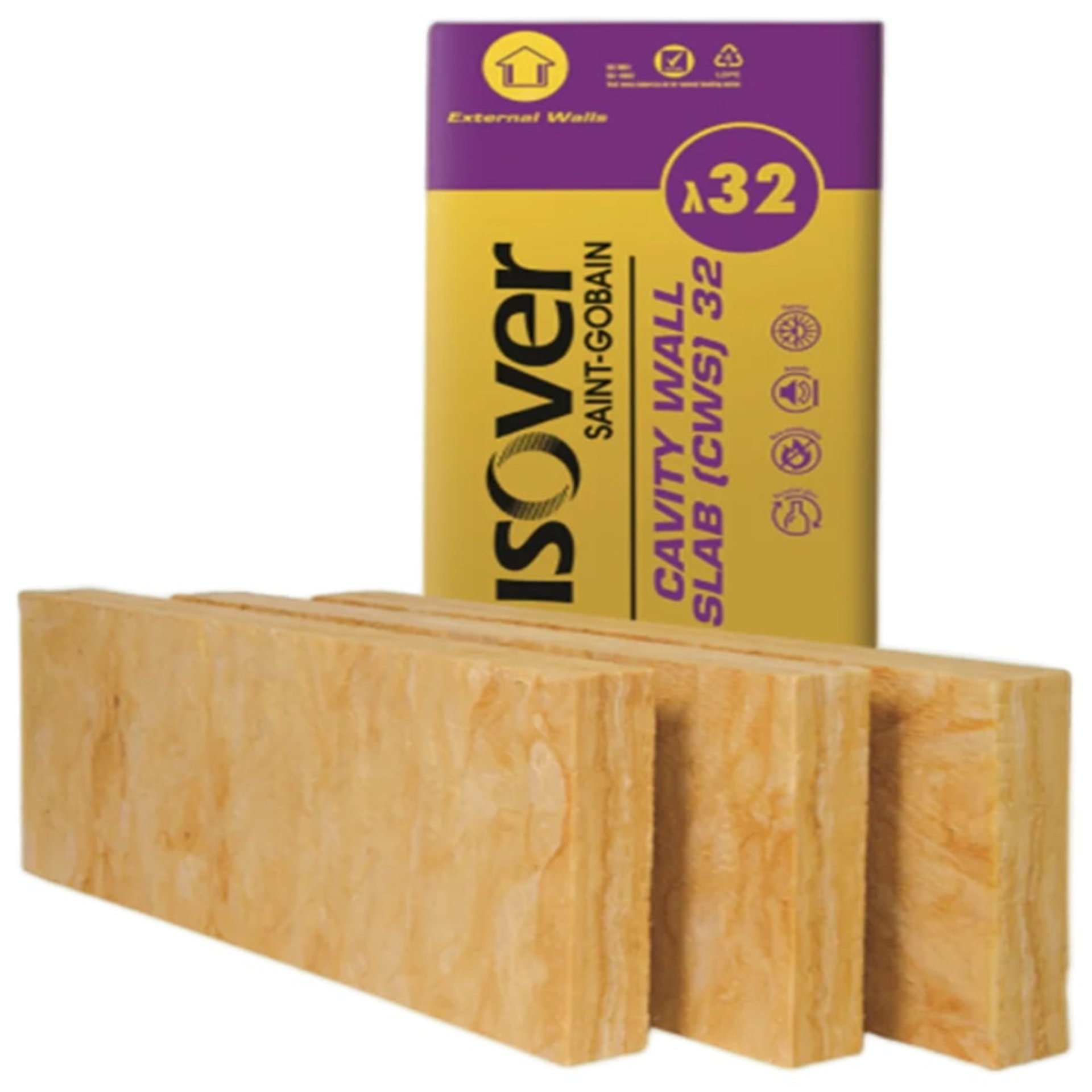 Isover Cavity Wall Slabs - (CWS) 32, 34 & 36 - browse