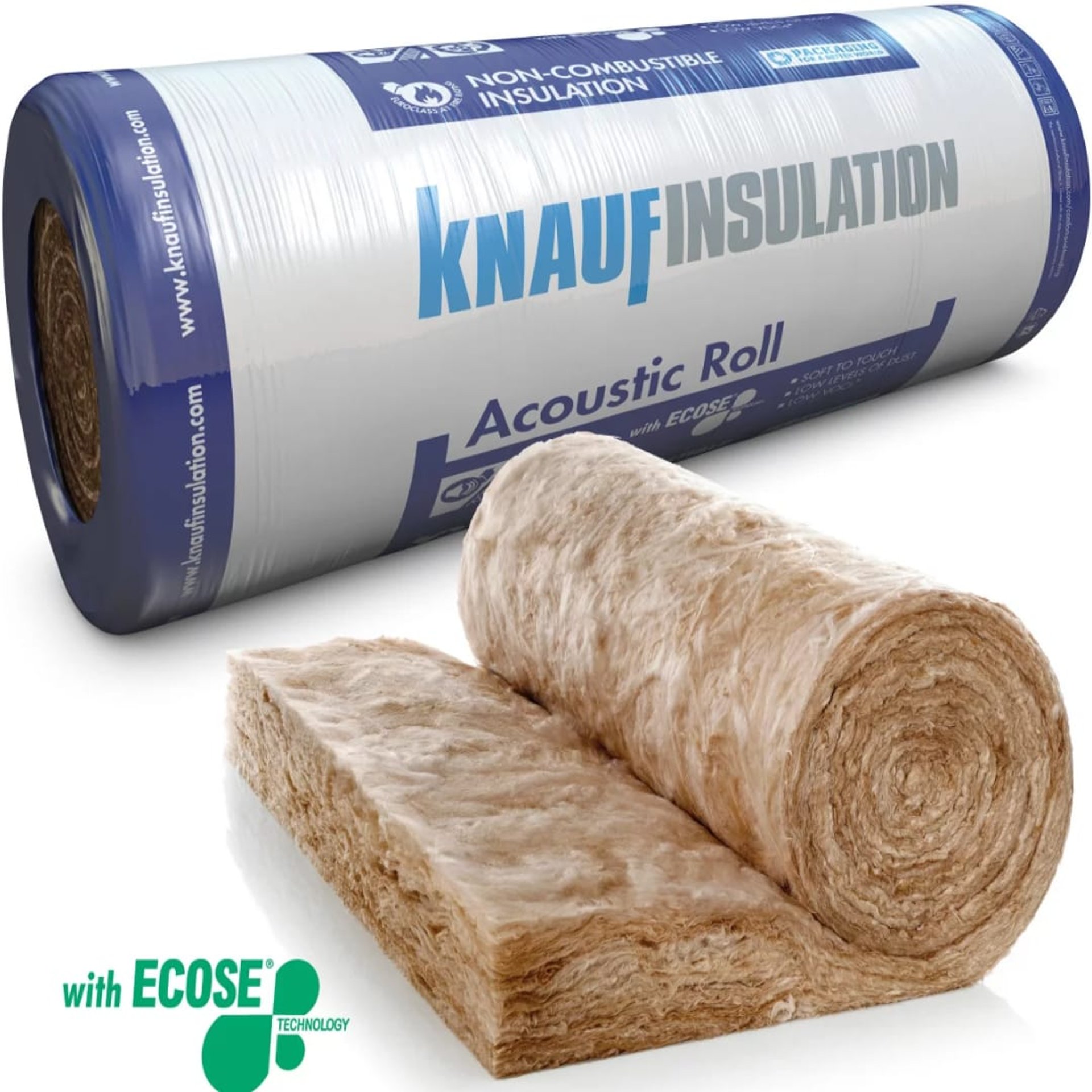 75mm Knauf Acoustic Insulation Roll Earthwool APR ( 17.40m2 ...